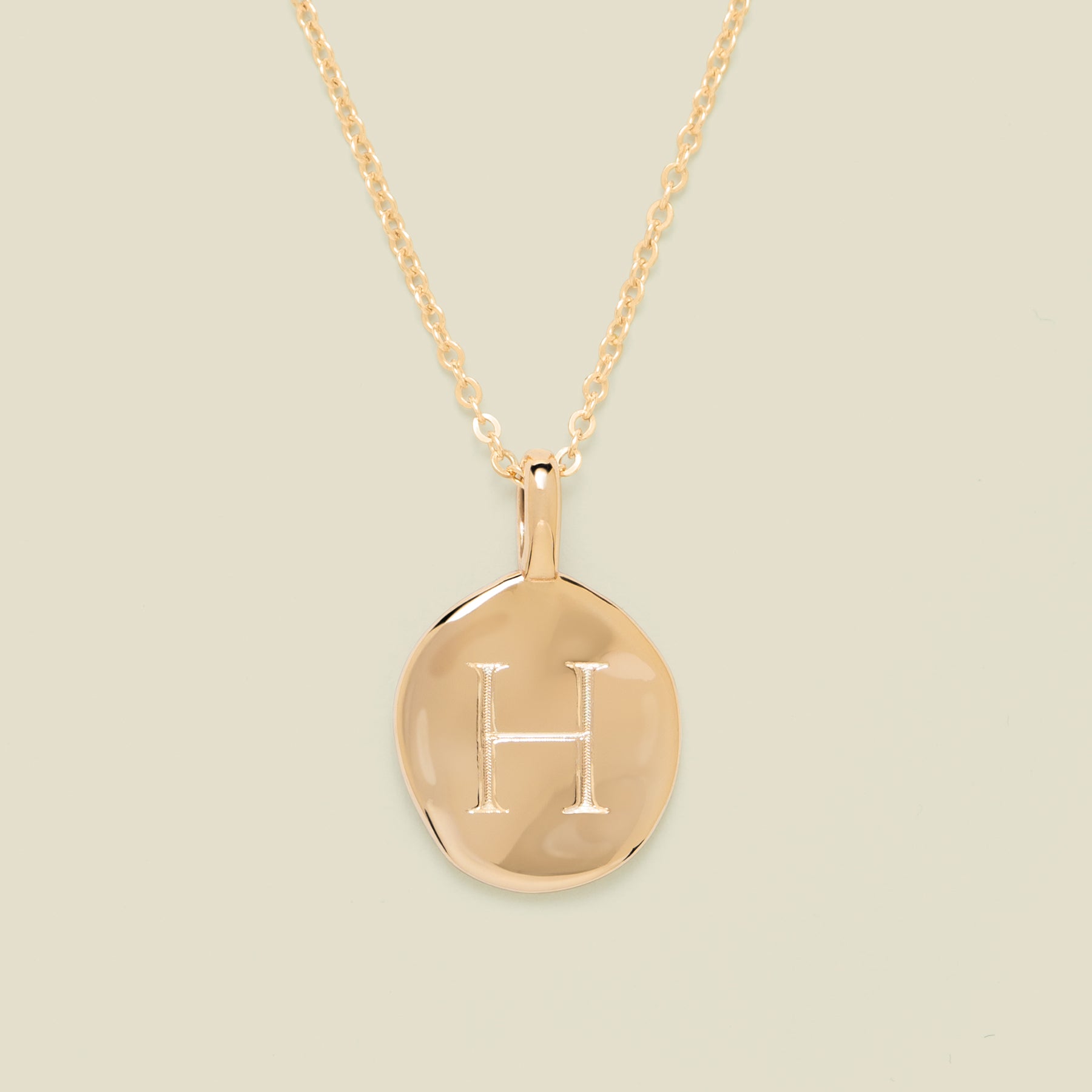 Engravable Heritage Circle Charm Necklace | Custom Charm – Made By Mary